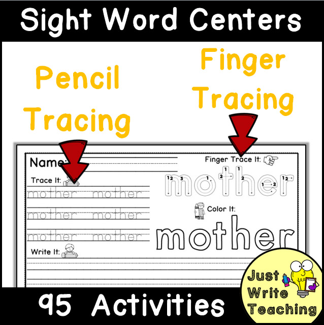 Dolch Nouns List Sight Word Tracers | Made By Teachers