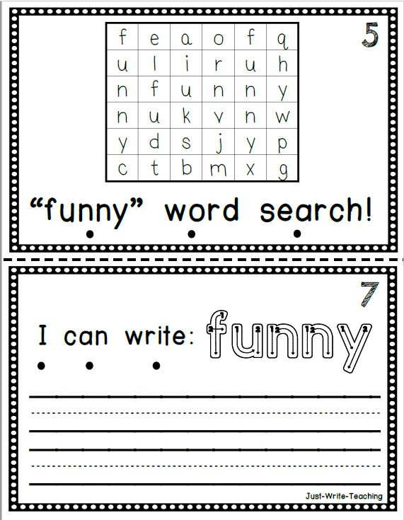 Sight Word Flip Book (Flipbook) - FUNNY - Made By Teachers