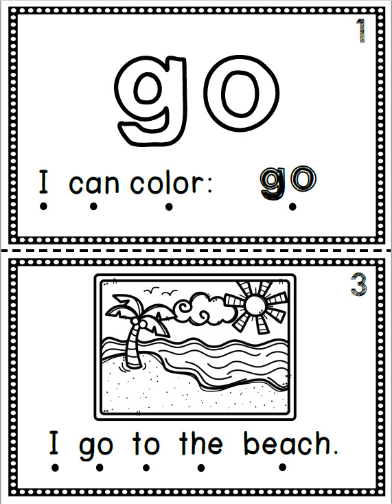 Sight Word Flip Book (Flipbook) - GO - Made By Teachers