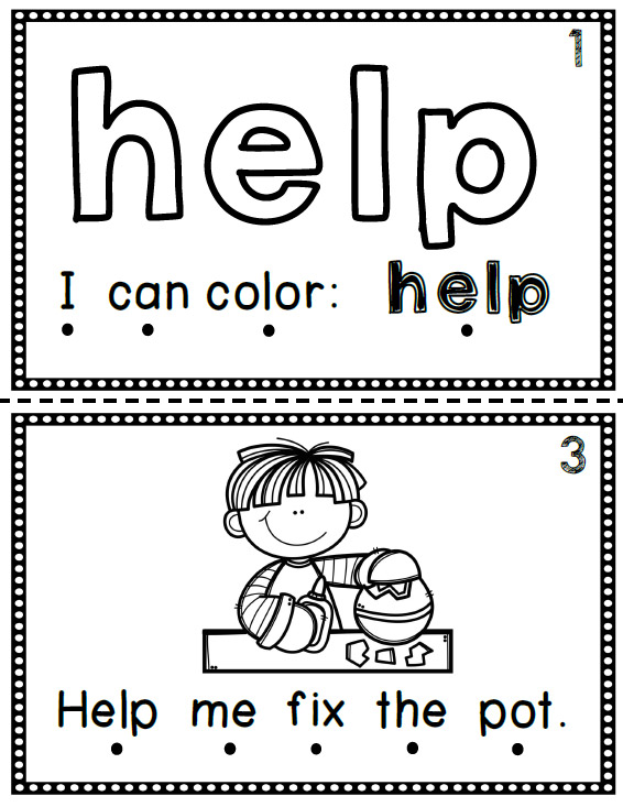 Sight Word Flip Book (Flipbook) - HELP | Made By Teachers