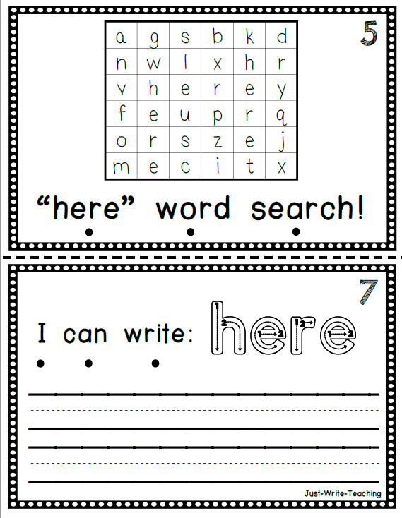 Sight Word Flip Book (Flipbook) - HERE - Made By Teachers