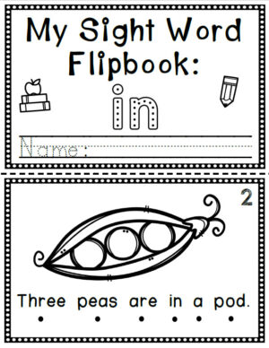 Sight Word Flip Book (Flipbook) - IN - Made By Teachers