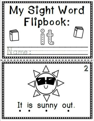 Sight Word Flip Book (Flipbook) - IT - Made By Teachers