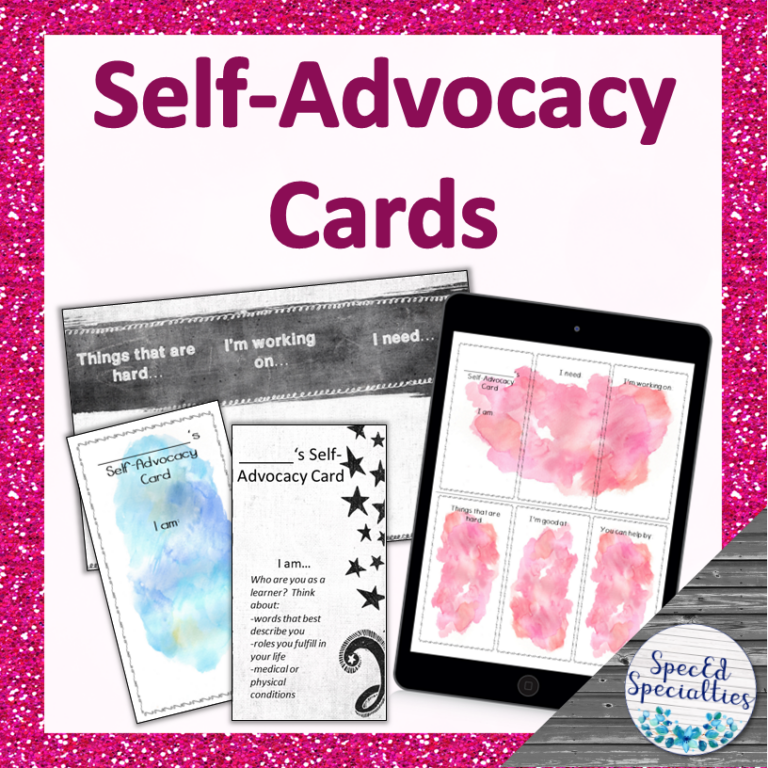Self-Advocacy Cards for Middle and High School Students | Made By Teachers
