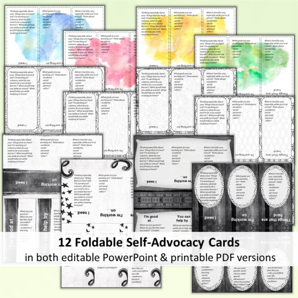 Self-Advocacy Cards for Middle and High School Students | Made By Teachers