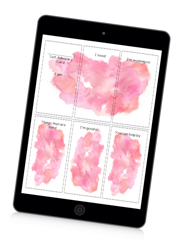 Self-Advocacy Cards for Middle and High School Students - Made By Teachers