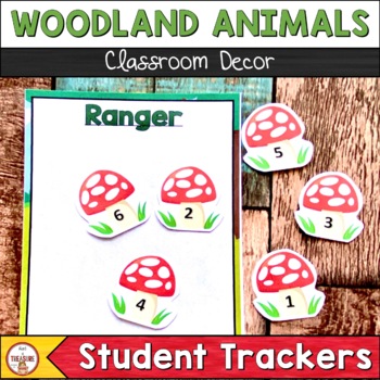 Woodland Animals and Camping Theme Classroom Decor | Job Chart | Made ...