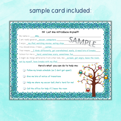 Self-Advocacy Cards BUNDLE for Special Education - Made By Teachers