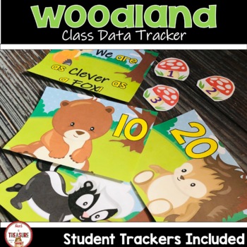 Camping Theme and Woodland Animals Classroom Decor Data Tracker - Made ...