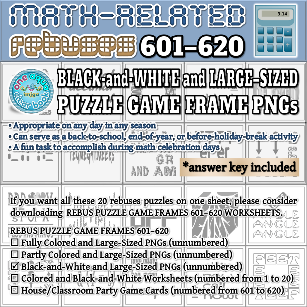 Rebus Puzzle Game Card Frames 1 to 100 | Made By Teachers