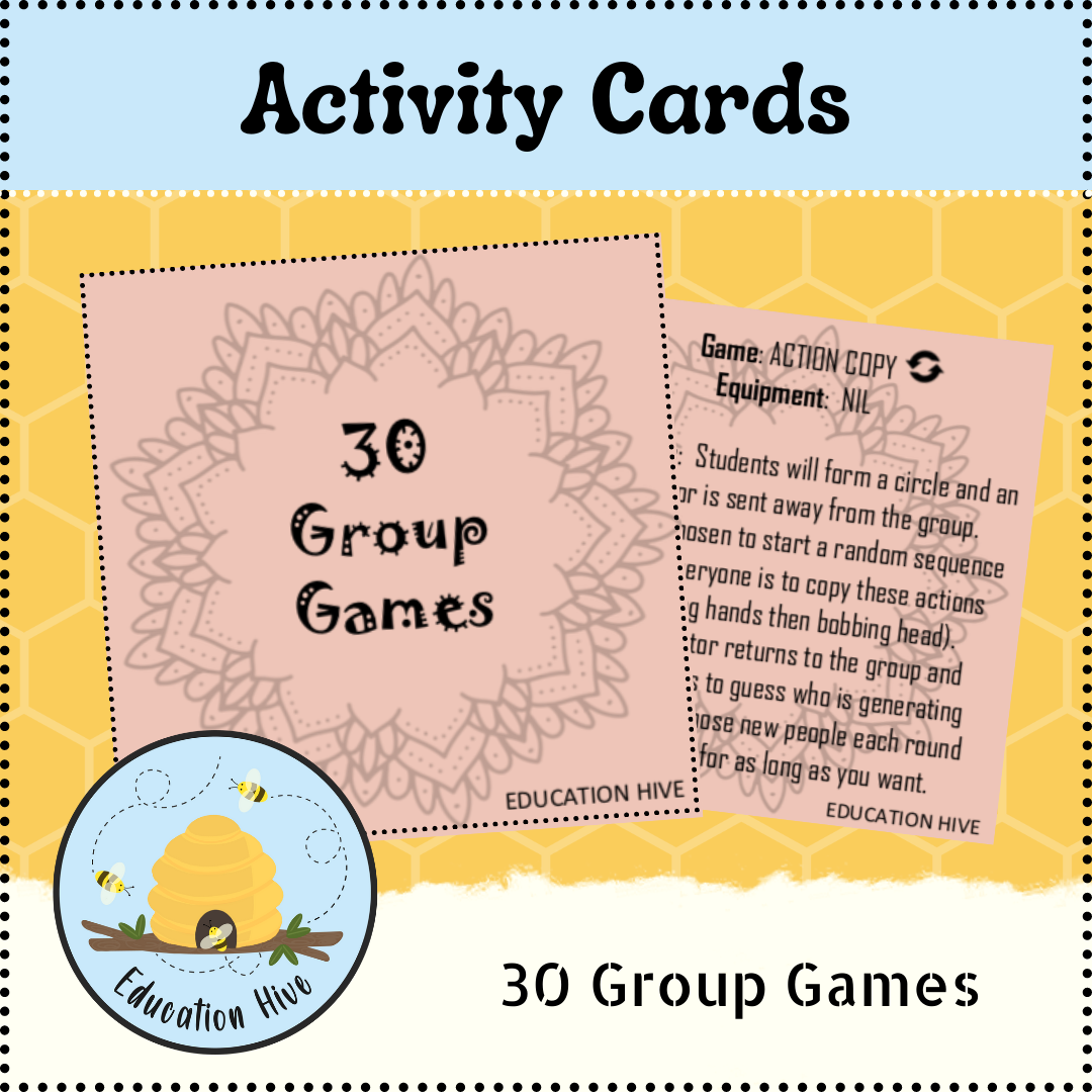 Group Game Activity Cards - engaging for all ages - Made By Teachers