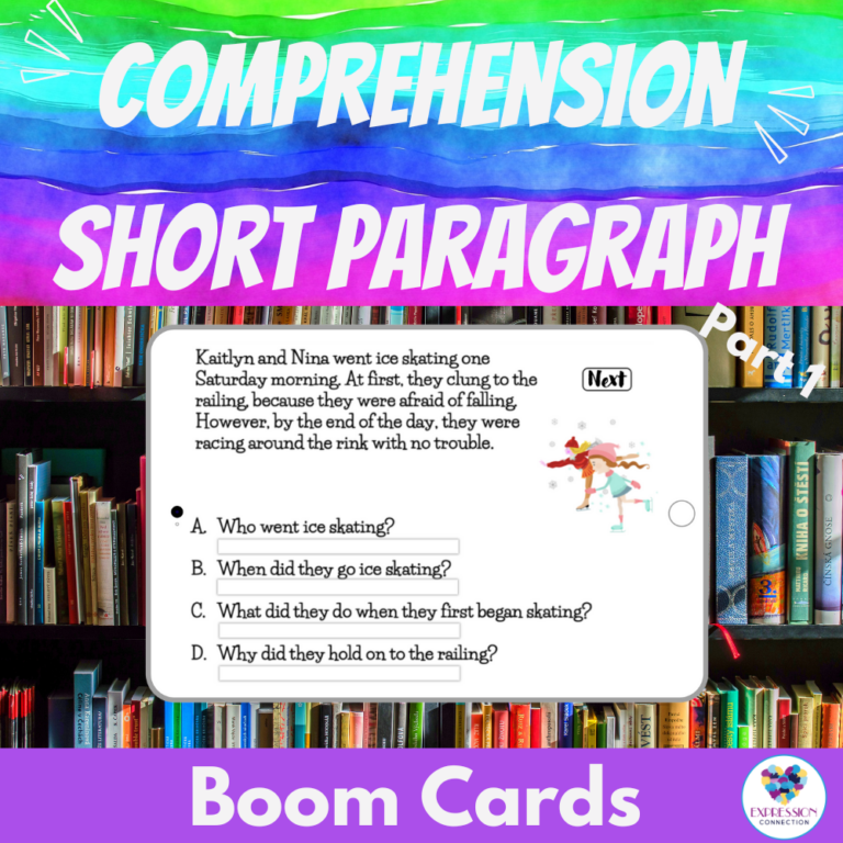 Story Comprehension Part 1 1st to 4th Grade Speech Therapy Boom Cards ...