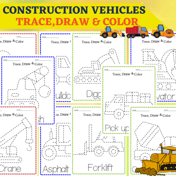 Construction Vehicles Activities | Made By Teachers