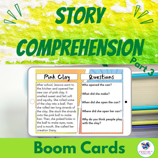 Story Comprehension Part 3 1st to 4th Grade Speech Therapy Boom Cards ...
