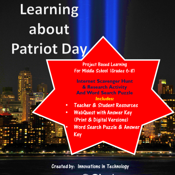 Learning about Patriot Day (9/11) - WebQuest & Word Search Puzzle ...