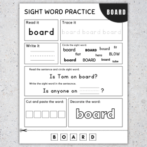 9th 100 Fry Sight Words: Fry's Ninth 100 Sight Words Worksheets, [SET 1 ...