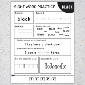 Primer Sight Words: Kindergarten Sight Words Worksheets, NO Prep, [SET ...