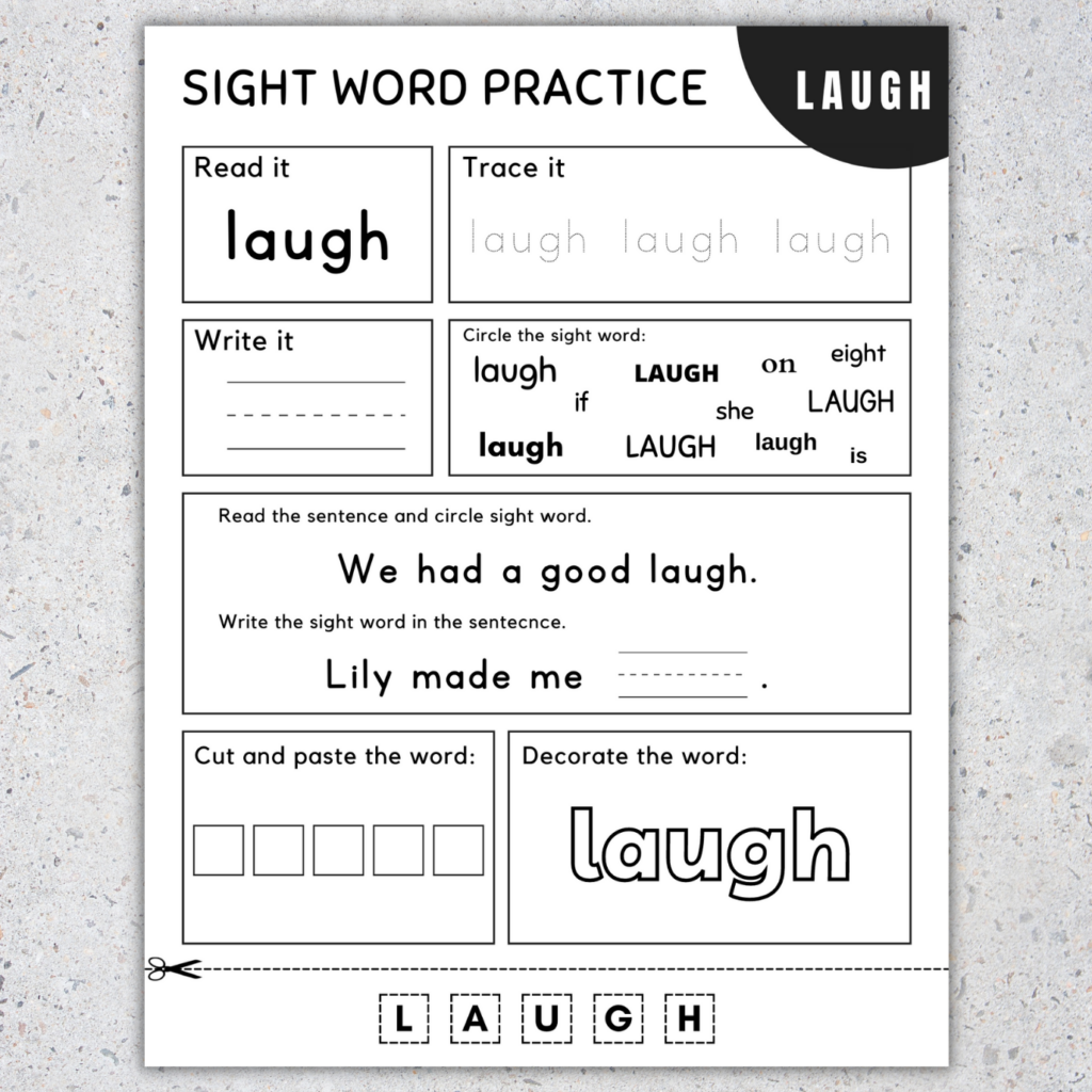 Third Grade Sight Words: 3rd Grade Sight Words Worksheets, [SET 1 ...