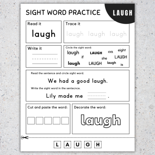 Third Grade Sight Words: 3rd Grade Sight Words Worksheets, [SET 1 ...