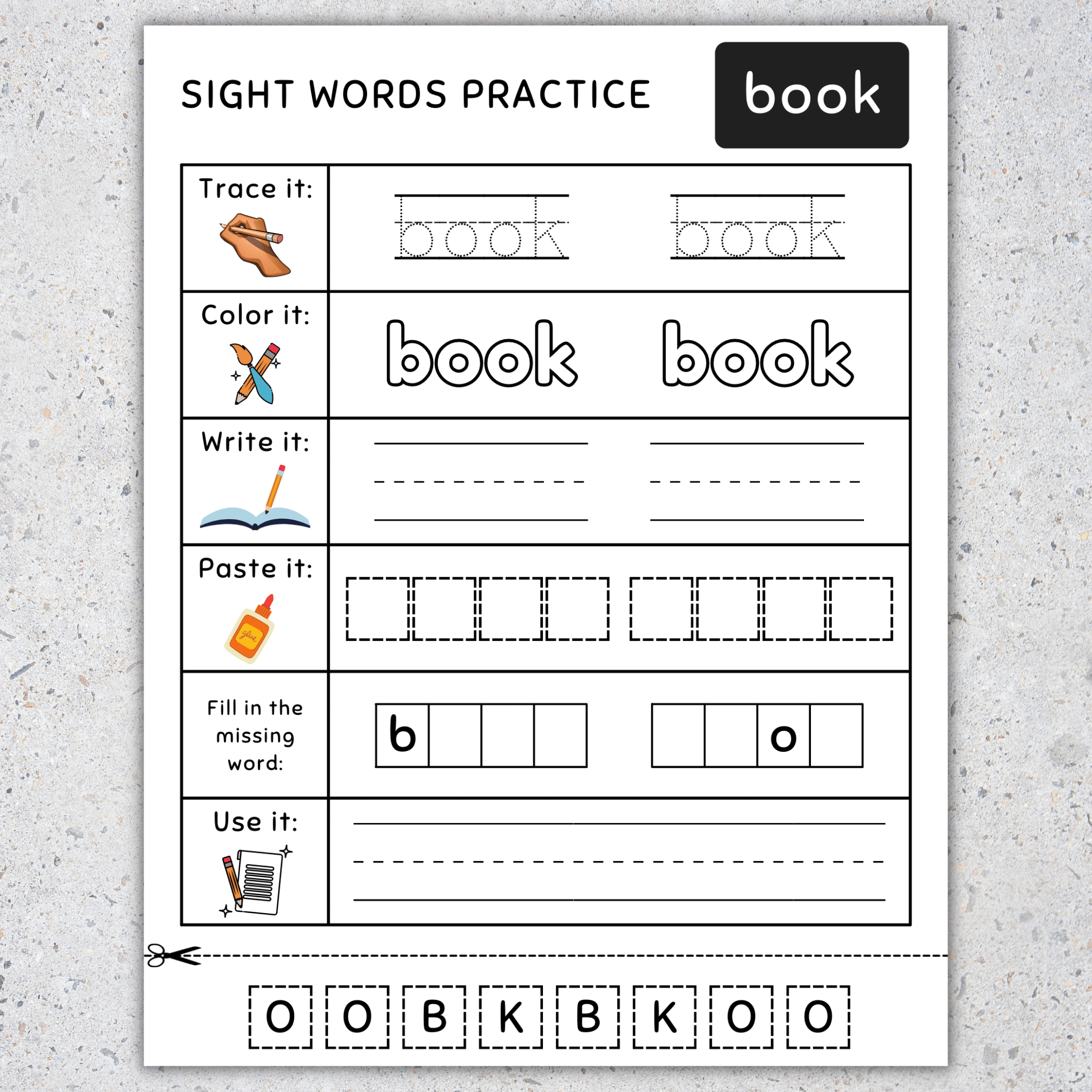 Fry Sight Words, 201-300: Sight Words Worksheets, NO PREP, [SET 2 ...