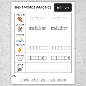 Fry Sight Words, 501-600: Sight Words Worksheets, NO PREP, [SET 2 ...