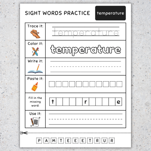 Fry Sight Words, 601-700: Sight Words Worksheets, NO PREP, [SET 2 ...