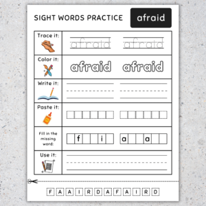 Fry Sight Words, 901-1000: Sight Words Worksheets, NO PREP, [SET 2 ...