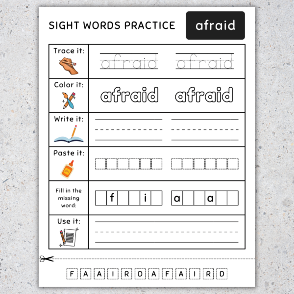 Fry Sight Words, 901-1000: Sight Words Worksheets, NO PREP, [SET 2 ...