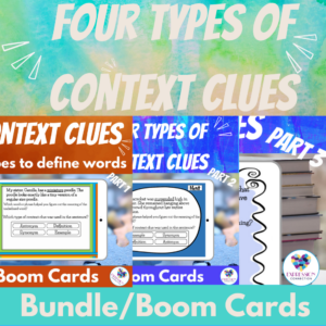 Types Of Context Clues To Define Words Speech Therapy Boom Cards Bundle ...