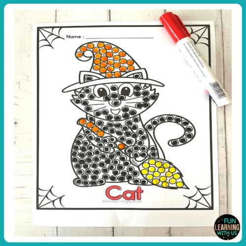 Halloween Q-Tip Crafts | Fine Motor Cotton Swab Activity | Made By Teachers
