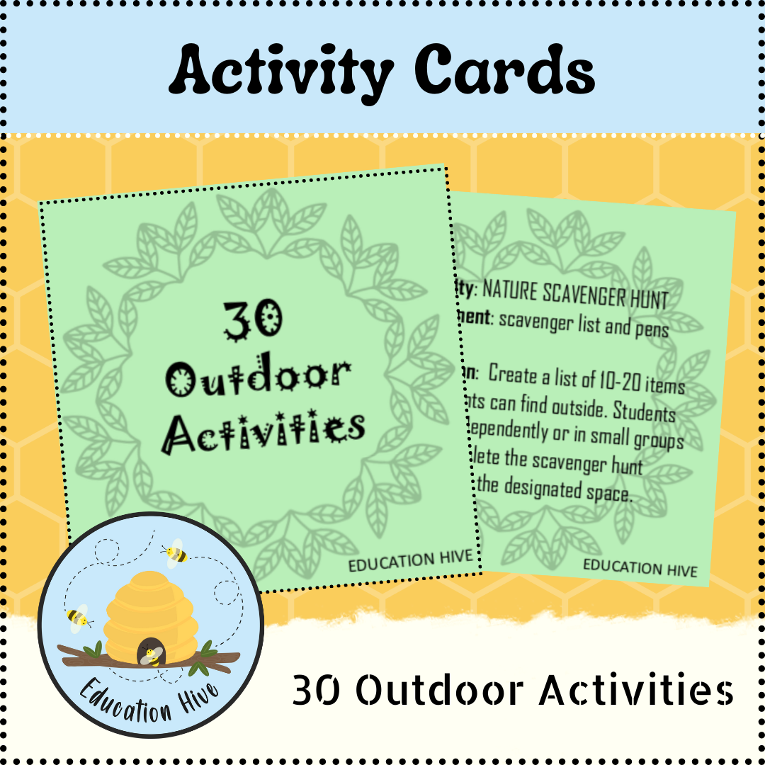 Outdoor Activity Cards - engaging for all ages | Made By Teachers