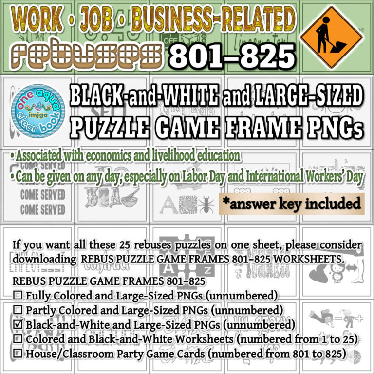 Rebus Puzzle Game Card Frames 1 to 100 - Made By Teachers