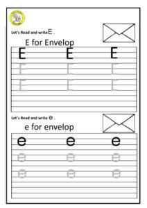 Letter Ee - Made By Teachers