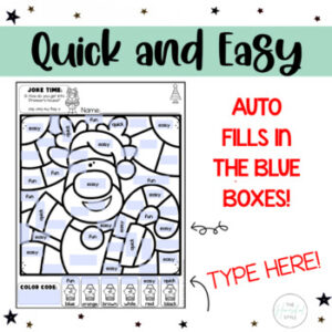 Christmas Color by Number Recognition Worksheets Editable | Made By ...