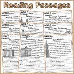 Famous World Landmarks Social Studies Reading Comprehension Passages K ...