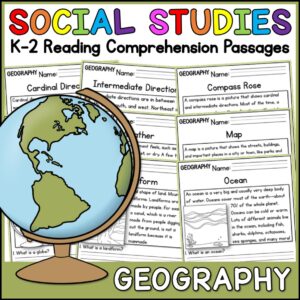 Geography Social Studies Reading Comprehension Passages K-2 | Made By ...