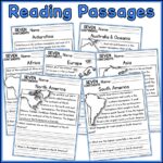 7 Continents Social Studies Reading Comprehension Passages K-2 - Made ...