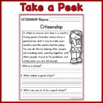Citizenship Social Studies Reading Comprehension Passages K-2 - Made By ...