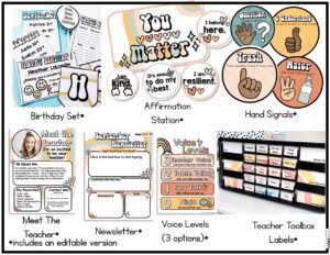 Retro Boho Classroom Decor Bundle - Made By Teachers