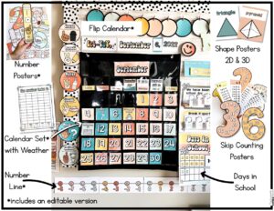 Retro Boho Classroom Decor Bundle | Made By Teachers