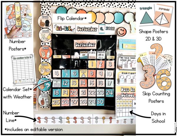 Retro Boho Classroom Decor Bundle | Made By Teachers