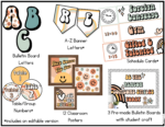 Retro Boho Classroom Decor Bundle | Made By Teachers