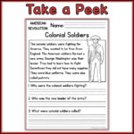 American Revolution Social Studies Reading Comprehension Passages K-2 ...