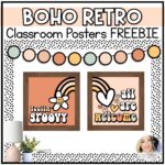 Retro Classroom Decor Boho FREEBIE - Made By Teachers