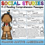 Famous Native Americans Social Studies Reading Comprehension Passages K ...