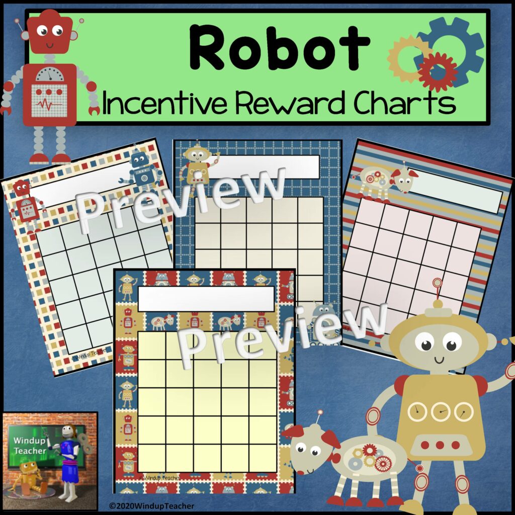 Robot Sticker Charts - Made By Teachers