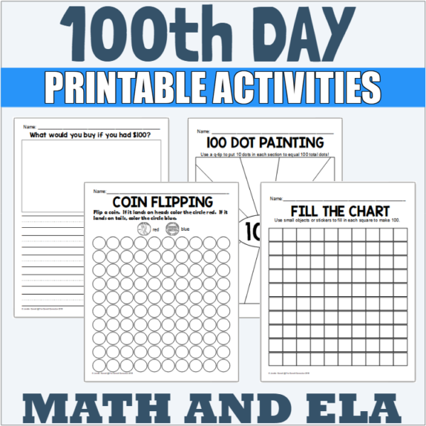 100th Day Worksheets and Games - Made By Teachers