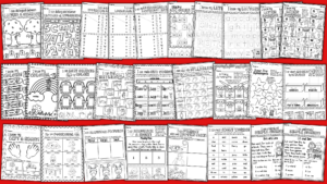 Back to School Kindergarten Pack, Print & Go, No Prep, CCSS Aligned ...