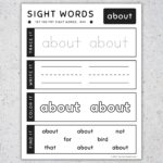 1st 100 Fry Sight Words: Trace, Write, Color, & Find It Worksheets ...