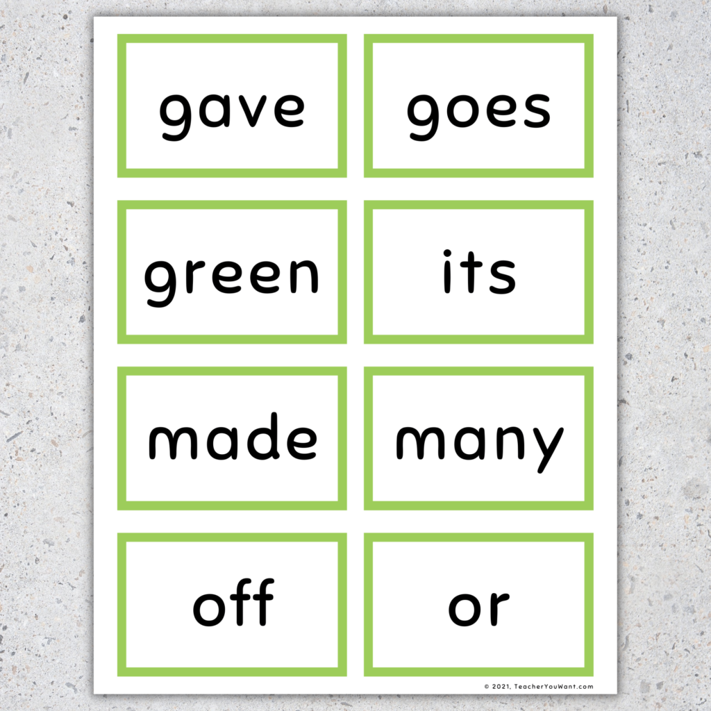 Sight Words Flashcards: 2nd Grade Sight Words - Made By Teachers